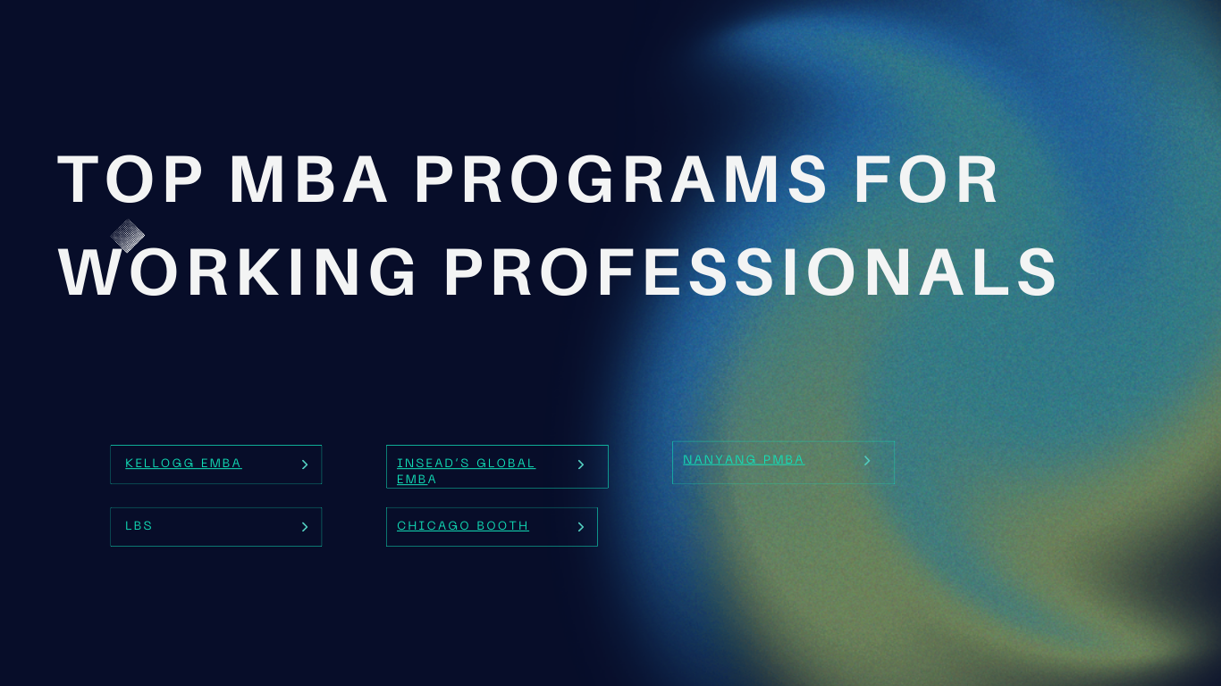 Top MBA Programs for Working Professionals: Balancing Work and Study ...